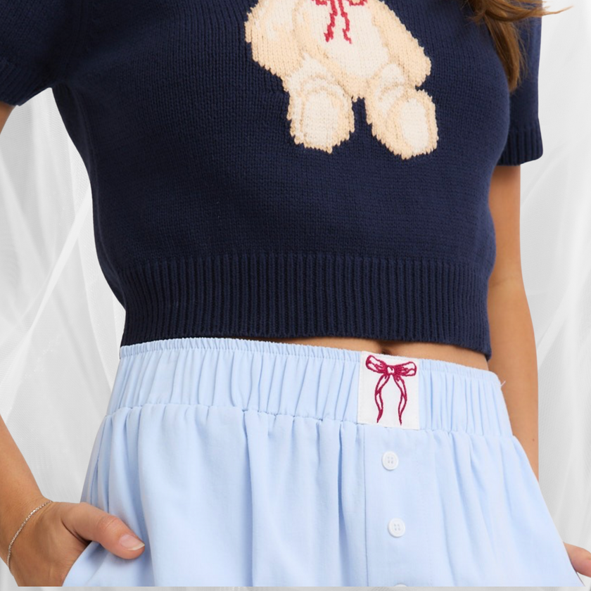 High Waisted Boxy Shorts – 100% Pure Cotton | Adel Kasza Co